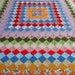 Vintage, Homemade Boston Commons Quilt. Bold Colors and Patterns. 85 X ...