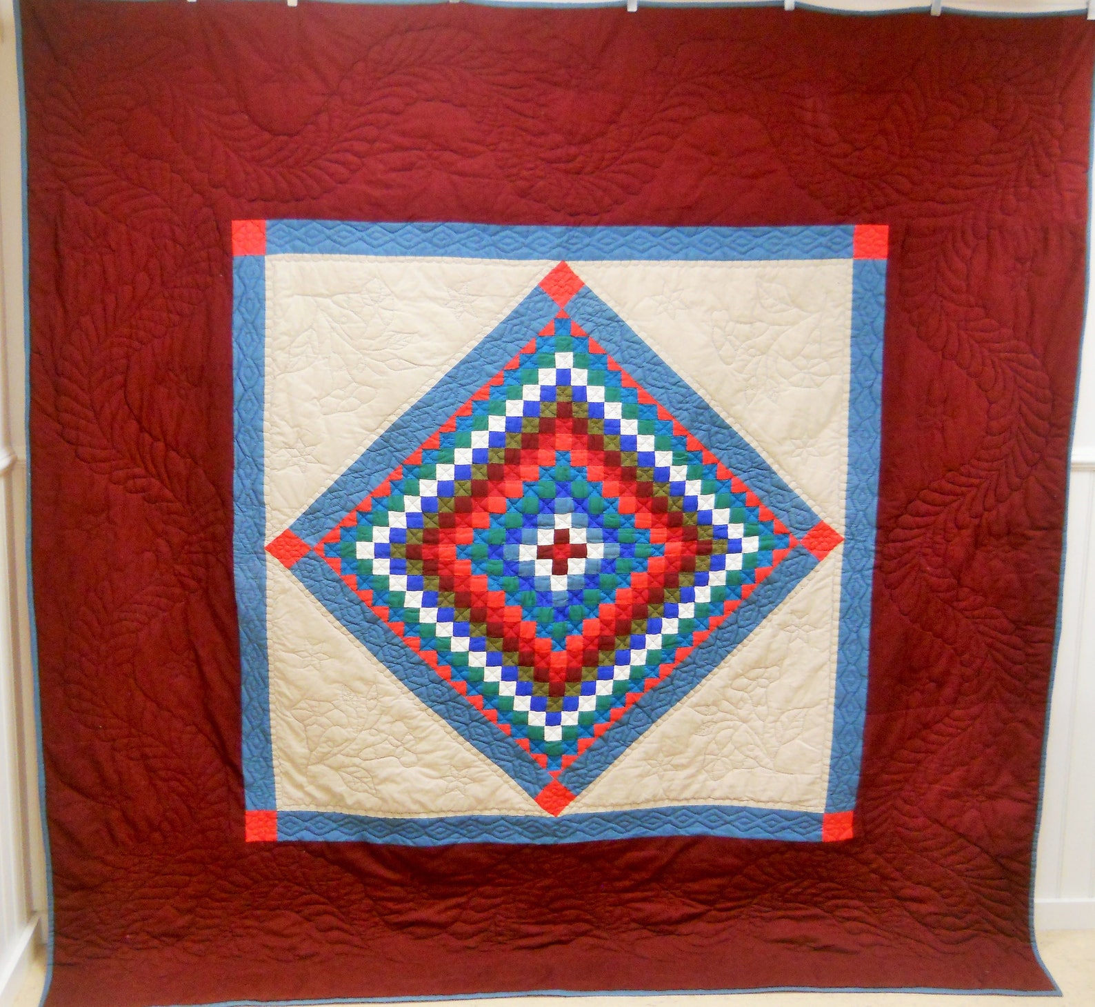 Showstopper Incredible Hand Quilting. Stunning Colors. Nice - Etsy