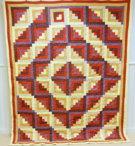 Kentucky Log Cabin Quilt Pattern Kentucky Quilts Etsy