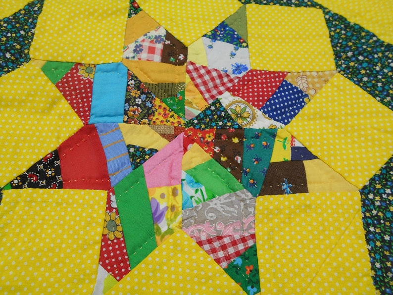 One of a Kind Star Quilt. Bold and Unique. From Virginia. - Etsy