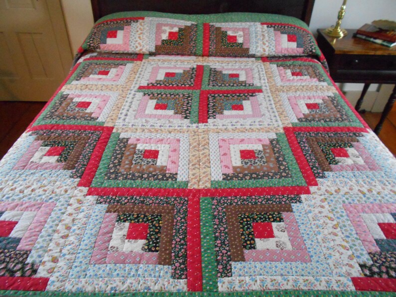 Perfect Quilt for the Country Farmhouse Look. Log Cabin / - Etsy