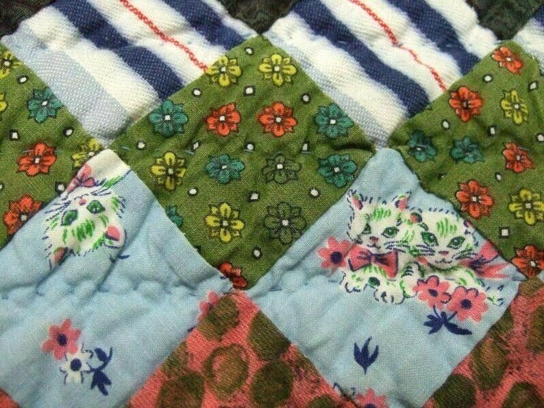 Vintage Boston Commons Quilt. From Texas. Hand Stitched. - Etsy