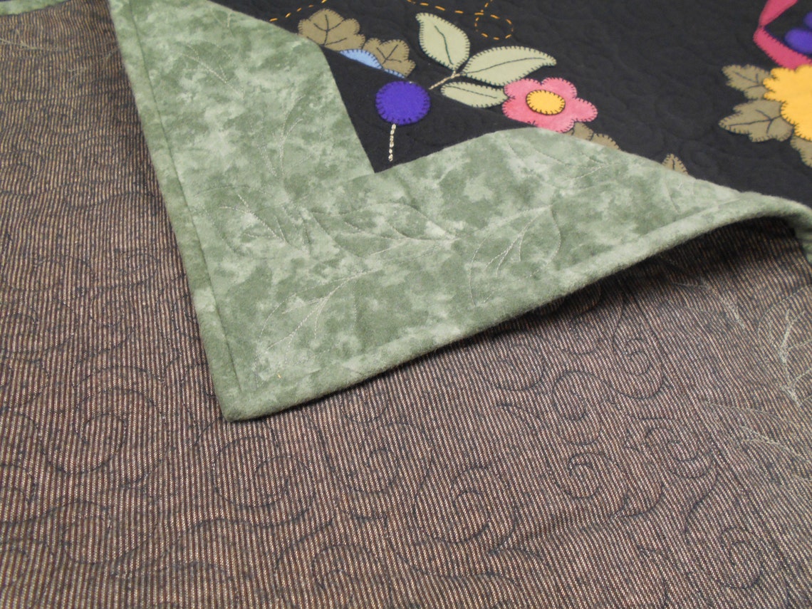 Hand Appliqued Masterpiece posie Bouquet. Wool / | Etsy