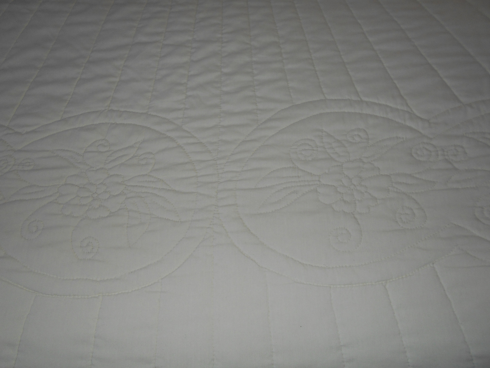 Classic Solid Cream Whole-cloth Quilt. Excellent Hand | Etsy