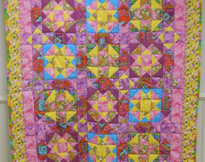 Reduced Price! Spectacular Quilt. Wonderful Colors and Fabrics ...