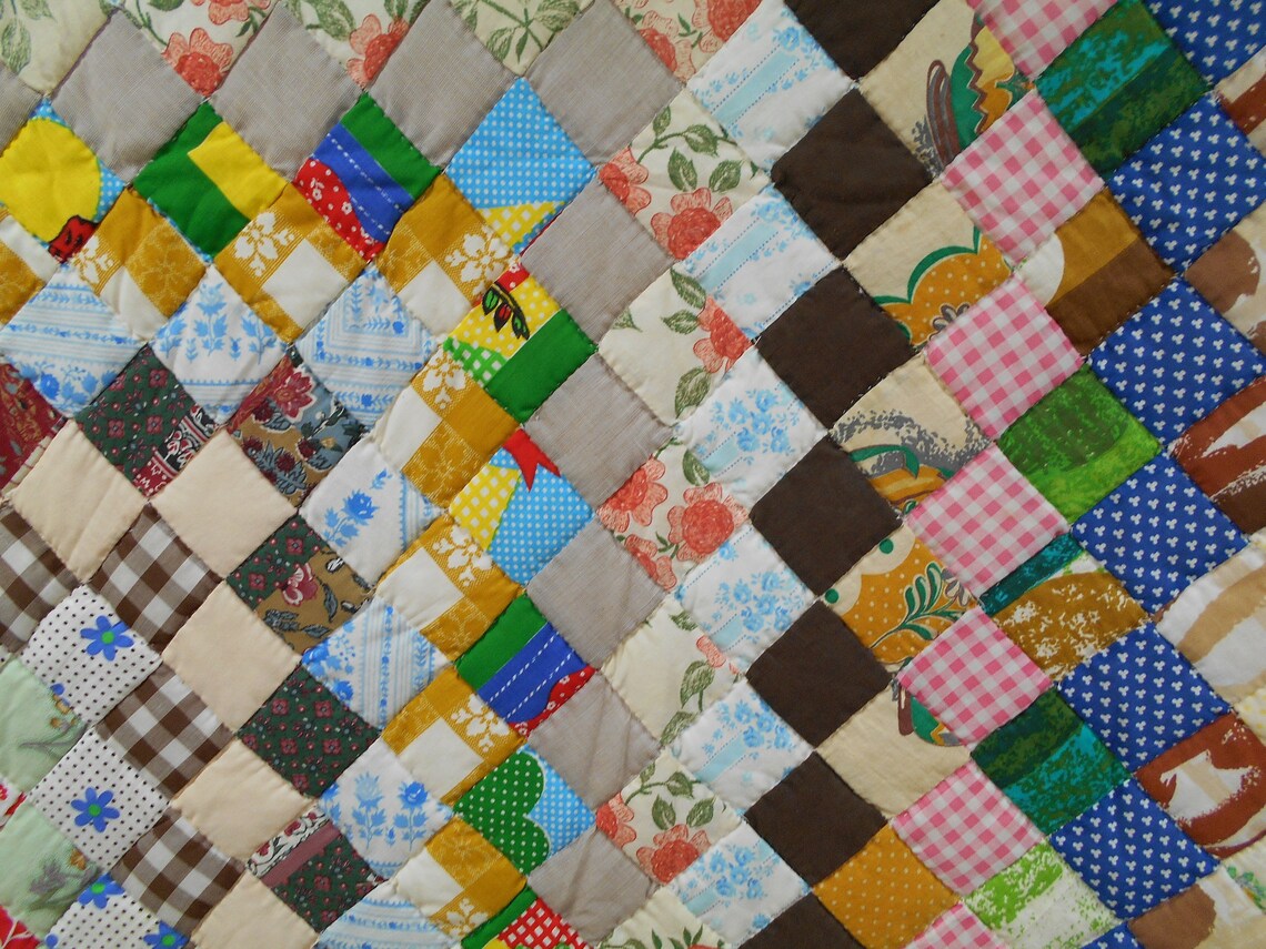 Homemade Boston Commons Quilt. From Georgia. Vivid Colors and - Etsy