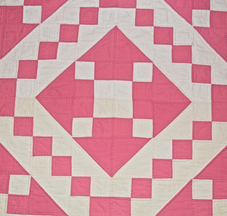 Rare Vintage, Burgoyne Surrounded Quilt. From North Carolina. Hand ...