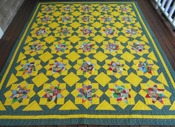One of a Kind Star Quilt. Bold and Unique. From Virginia. - Etsy