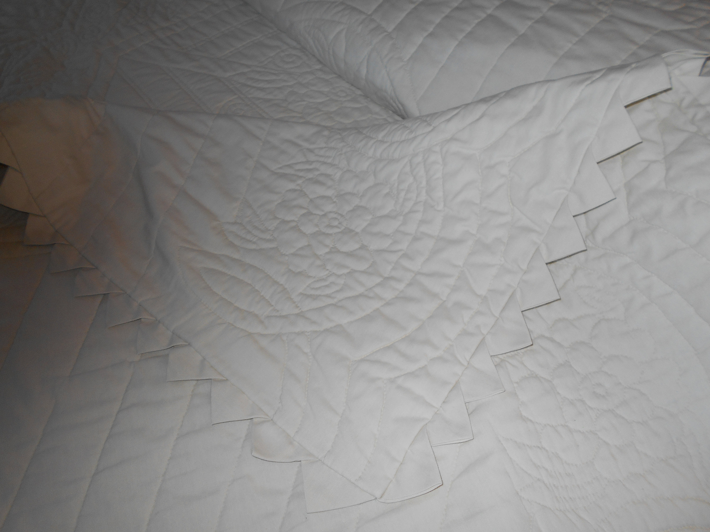 Classic Solid Cream Whole-cloth Quilt. Excellent Hand - Etsy