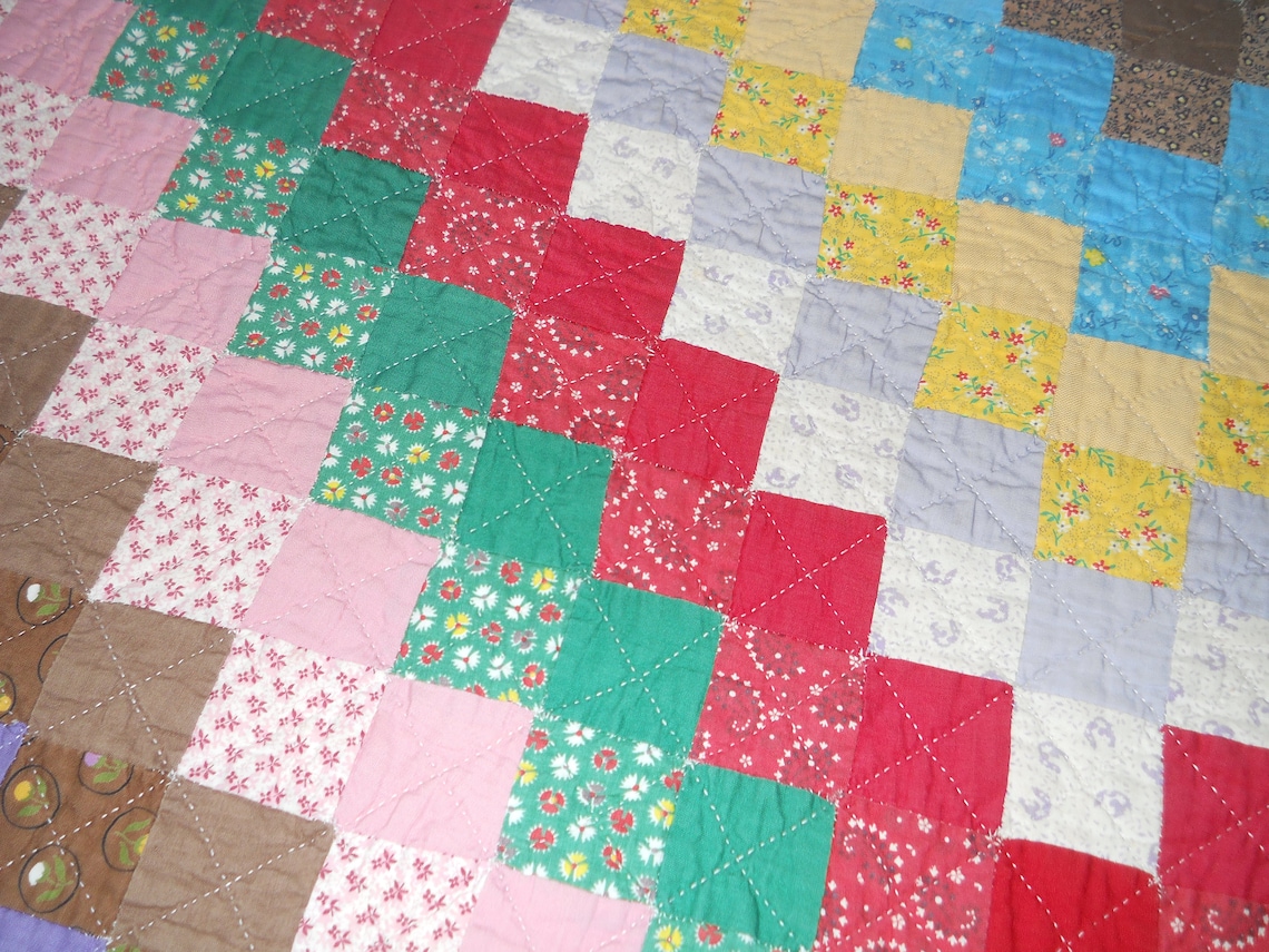 Outstanding Vintage Boston Commons Quilt. Hand Done. Great - Etsy