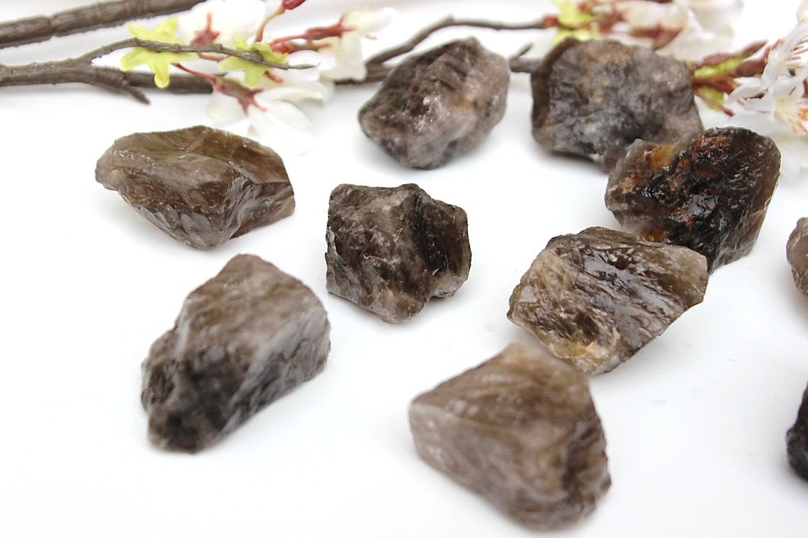 Smoky Quartz Rough Crystal Chunks / Crystal Haling / Reiki / - Etsy