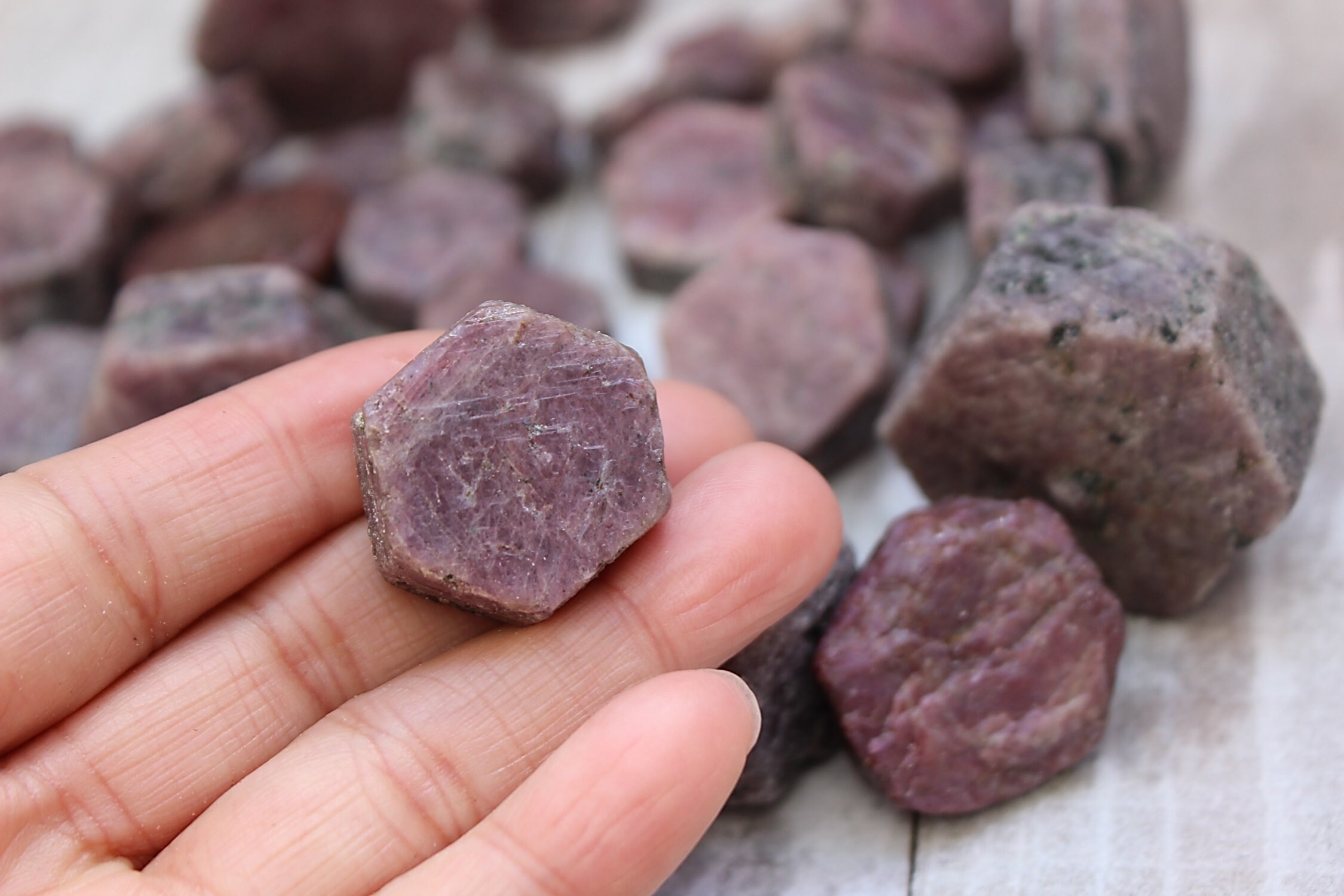 Raw Ruby Coins Specimens | Etsy