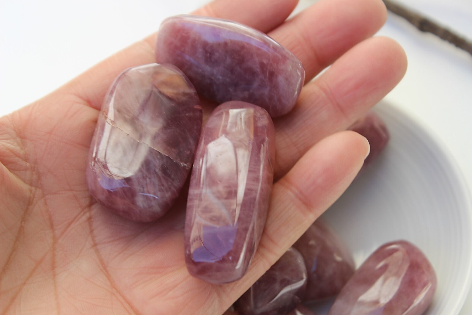 Natural Purple Tumbled Rose Quartz / Healing Energy Rose - Etsy Ireland