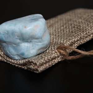 Larimar Large Raw Tumbled Stone, Dolphin Stone, Caribbean Stephilia's ...
