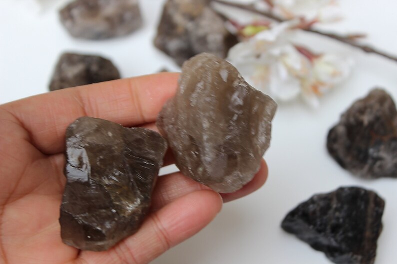 Smoky Quartz Rough Crystal Chunks / Crystal Haling / Reiki / - Etsy