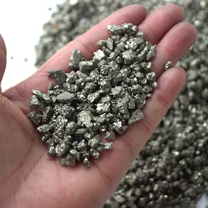 Bulk Pyrite Crystal Small Chips / Crushed Rough Healing Gemstones ...