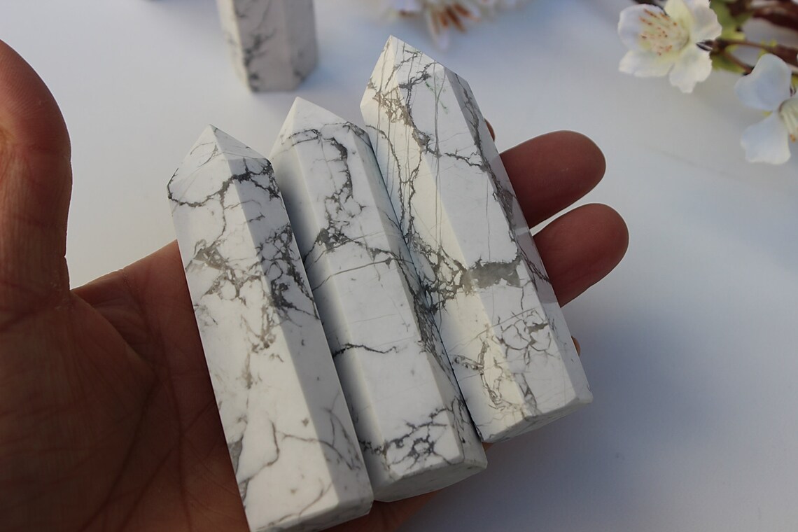 Howlite Tower - Etsy