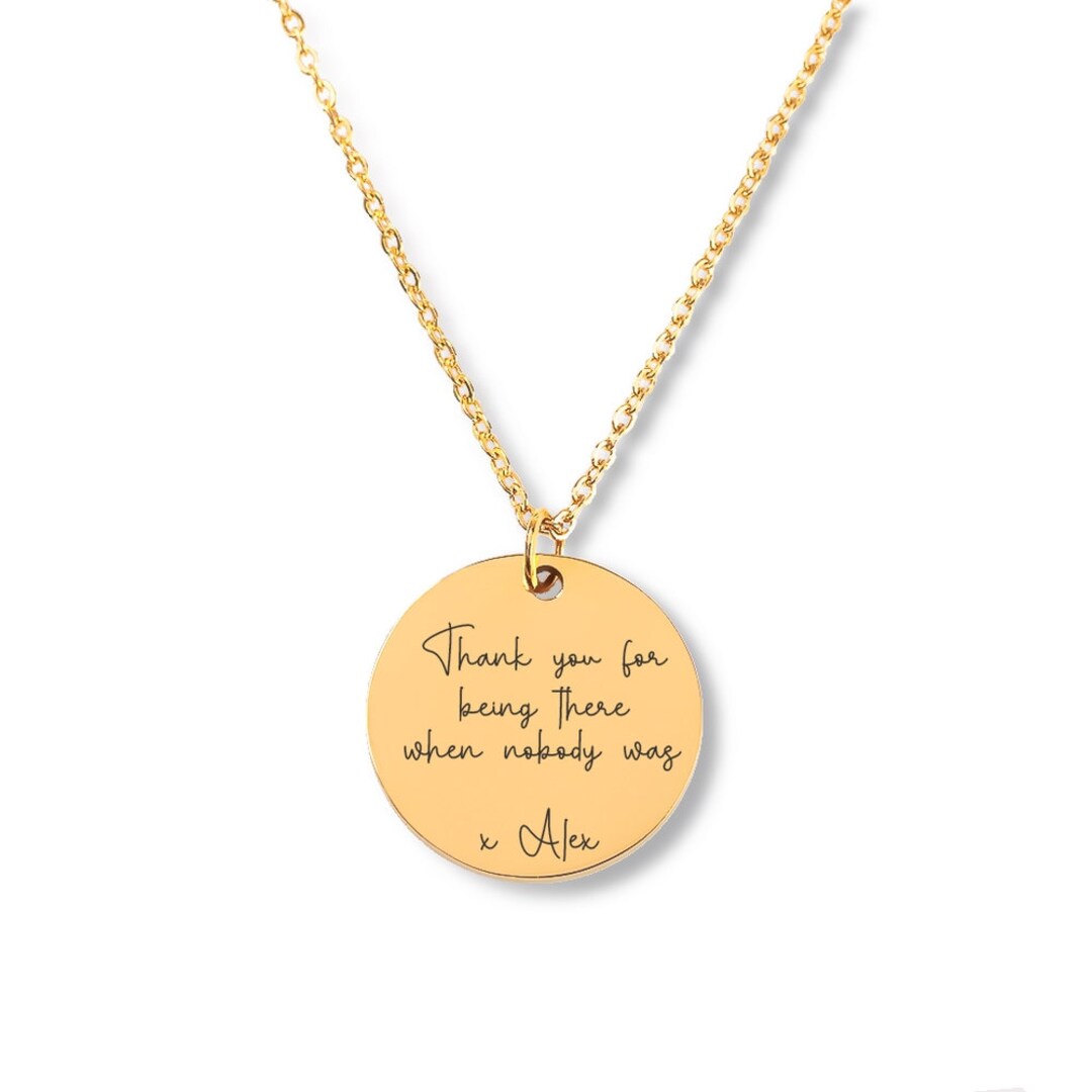 Custom Message Necklace / Gift / Friendship / Mothers Day / Daughter ...