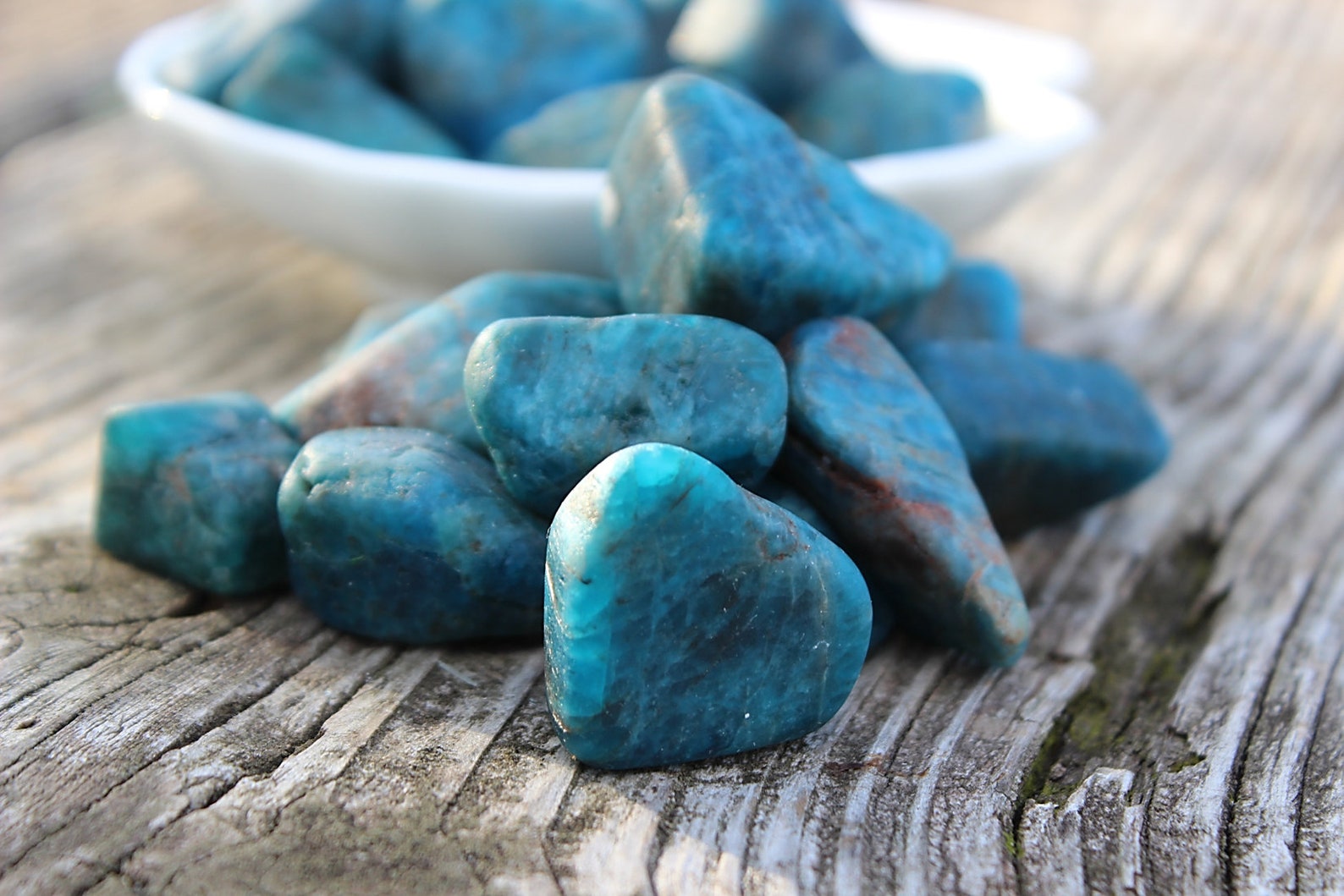 Blue Apatite Tumbled Stones - Etsy