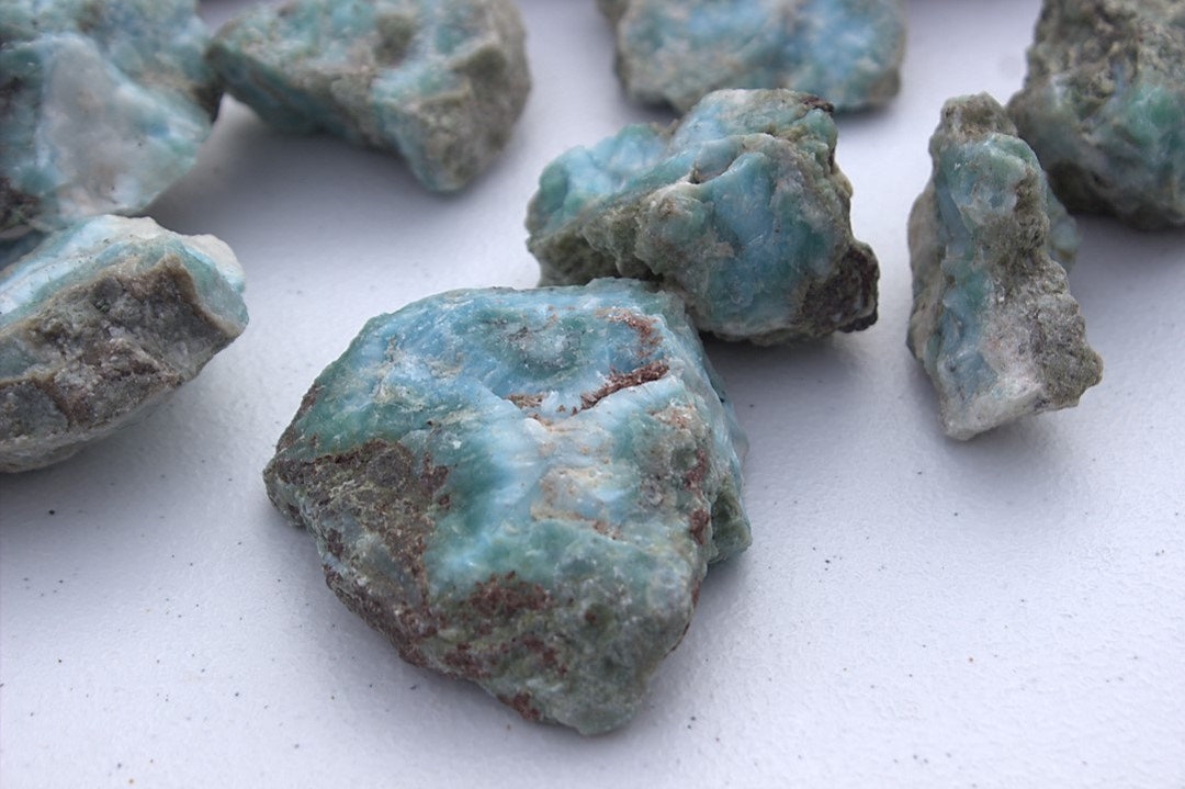 Rough Larimar / Unpolished Larimar / Larimar Chunks / Larimar - Etsy