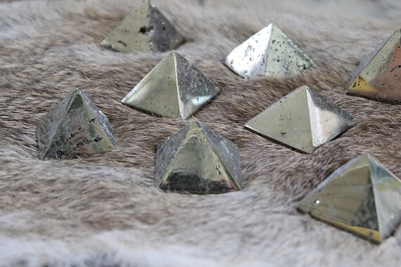 Pyrite Small Pyramid - Etsy