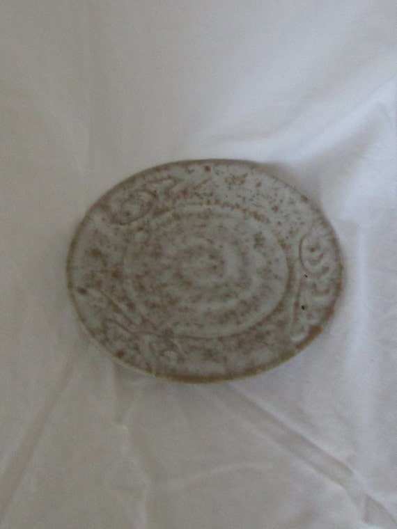 Small Decorative Pottery Side Plate Under 6 Inches Formed on | Etsy