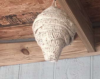 PDF PATTERN Mock Hornet Nest, Crochet Mock Wasp Nest, Crocheted Wasp ...
