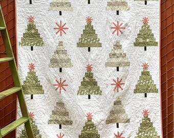 STARLIGHT TREE FARM Quilt Pattern-holiday Quilt Pattern-cotton - Etsy