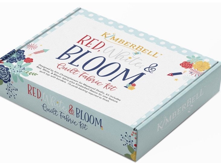 Kimberbell Red White and Bloom Quilt Kit - Etsy
