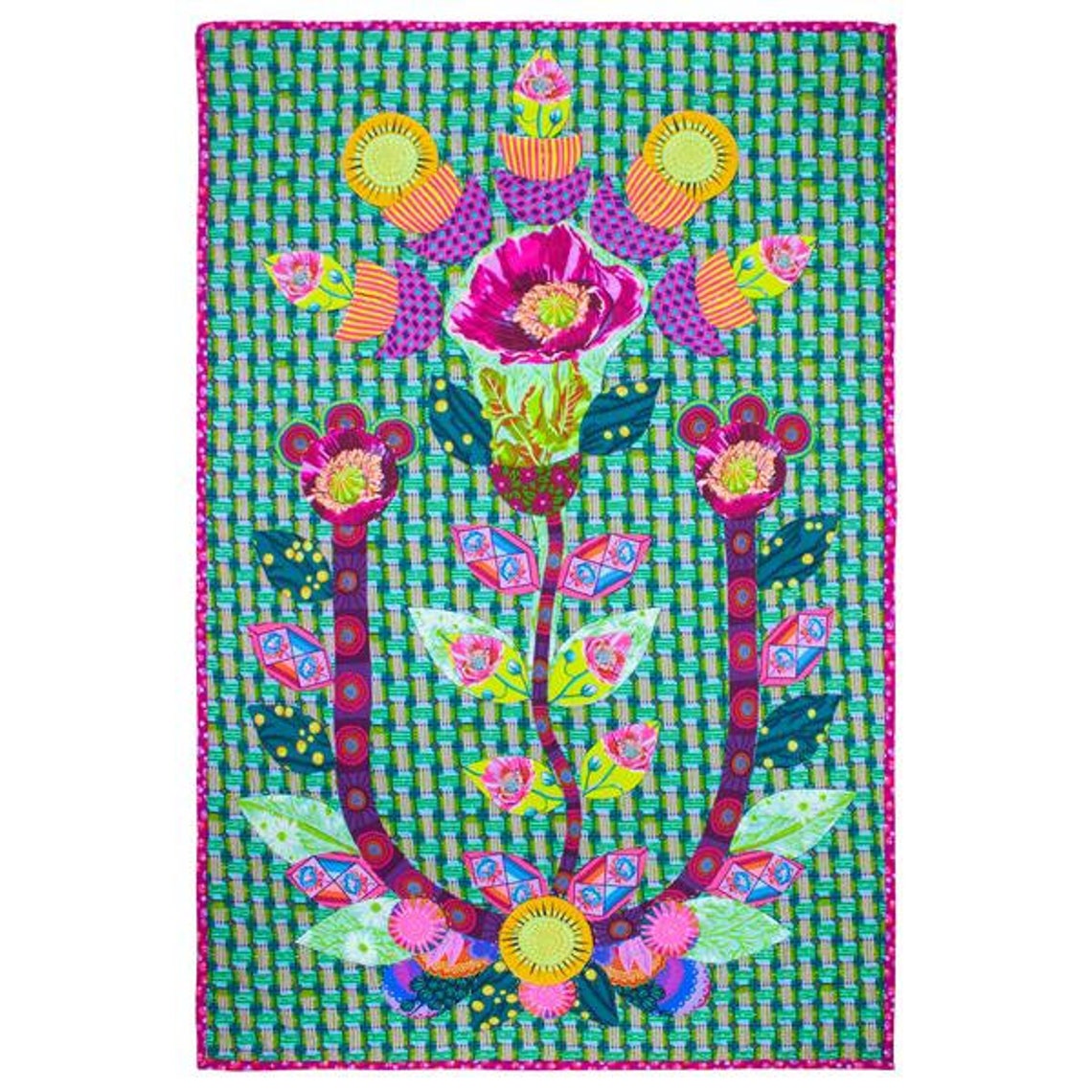 Anna Maria POPPY CHAIN Quilt KIT With Free Shipping Featuring | Etsy