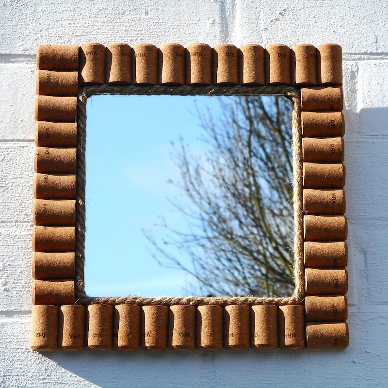 Cork Mirror - Etsy