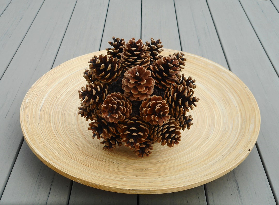 Pine Cone Ball Decorative Orb From Natural Pinecones Rustic Nature ...