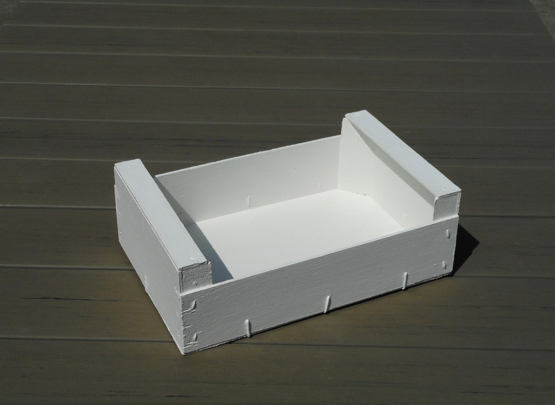 Decorative White Box Display Shadow Box Storage Container Catchall Tray ...