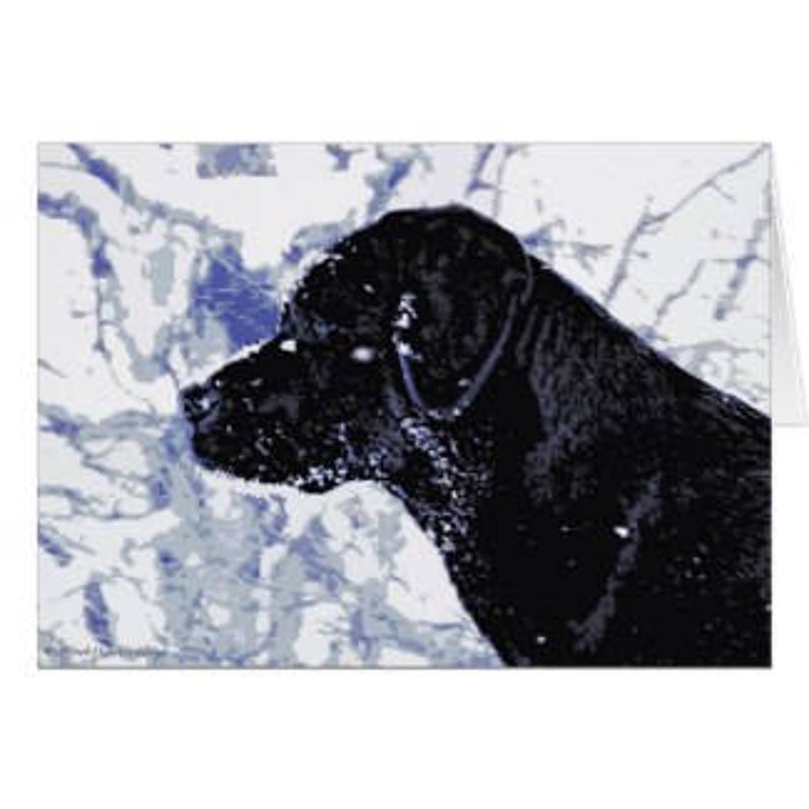 Black Lab Assortment Cards 10 pack B Black Lab Art Dog | Etsy