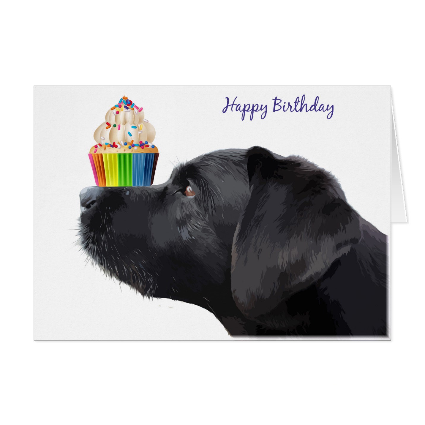 Happy Birthday Black Lab Puppy