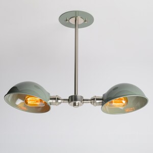 2-shade Chandelier - Choose Your Color - Dining Room Light - Pendant ...