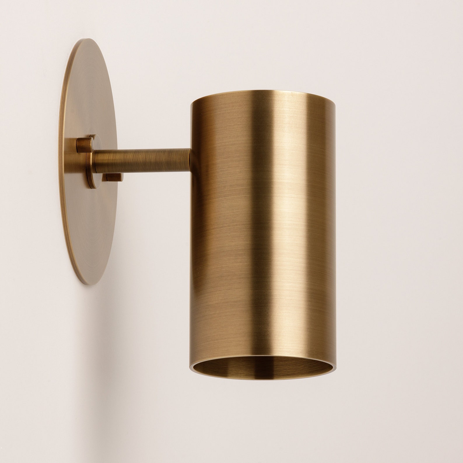 Modern Brass Wall Sconce - Brass Light Fixture - Mid-century Modern ...