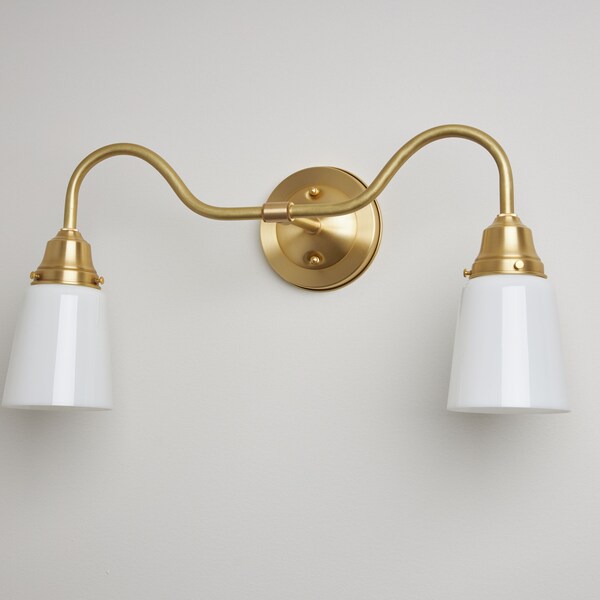 Double Light Industrial Wall Sconce - Etsy