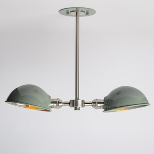 2-shade Chandelier - Choose Your Color - Dining Room Light - Pendant ...