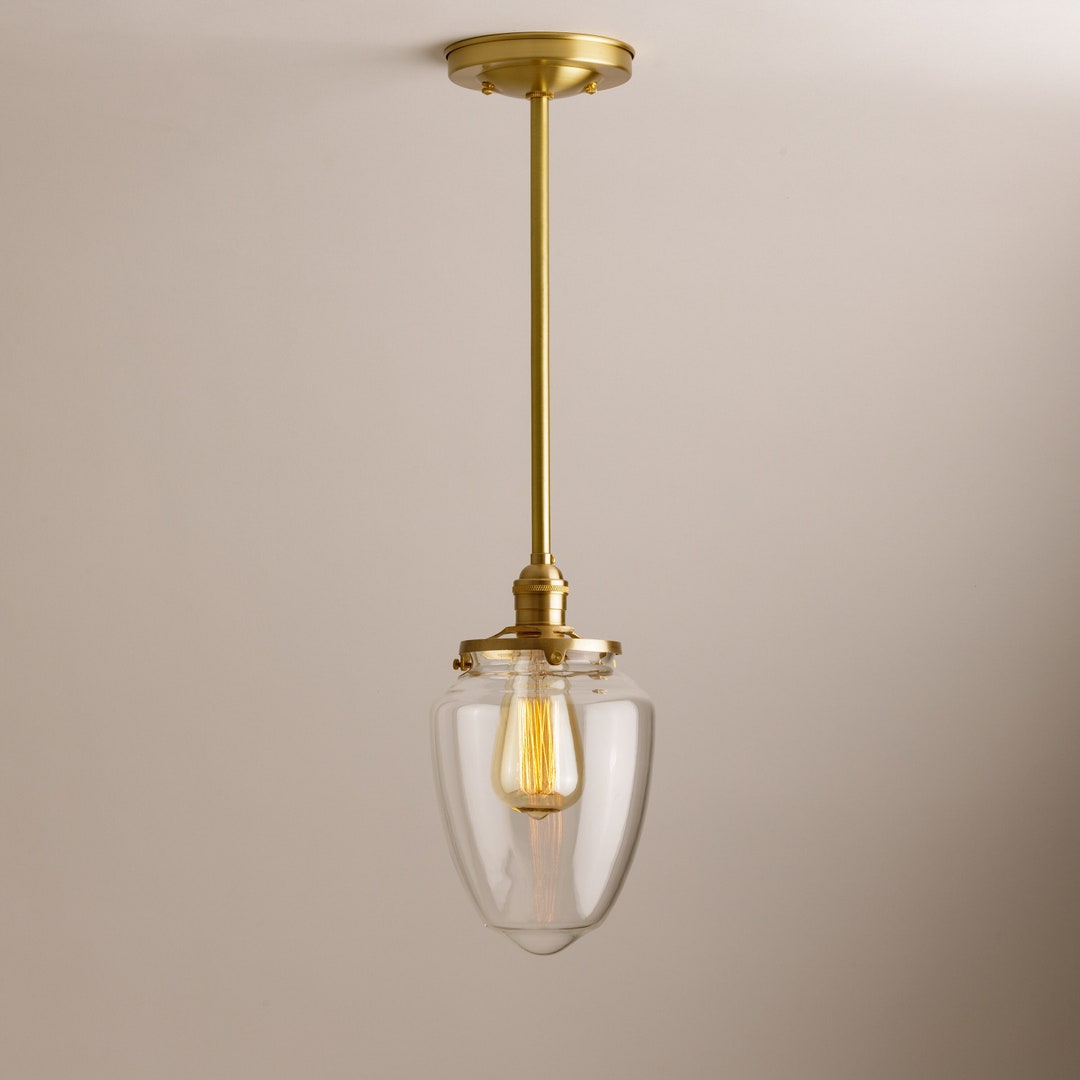 Historic Mid-century Modern Glass Hand Blown Glass Kitchen Lighting ...