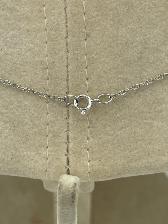 Vintage 14K White Gold Princess Cut Ruby Rubies Diamo… - Gem