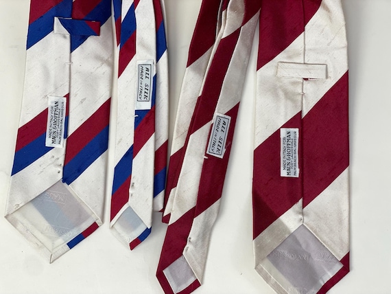 Vintage Maus Hoffman Red White Blue Diagonal Stripe S… - Gem