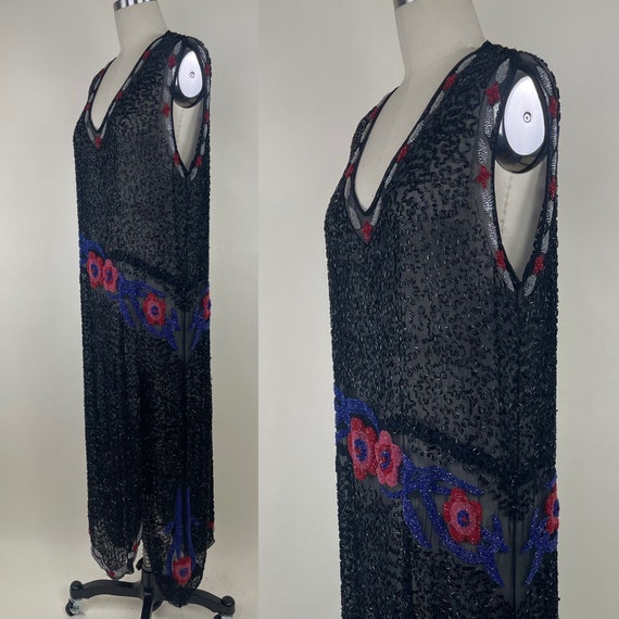 Authentic Vintage 1920s Beaded Flapper Dress / Roarin… - Gem