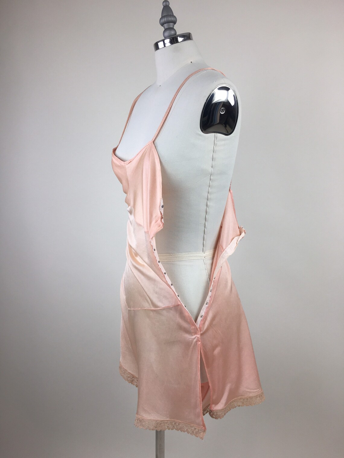 Vintage 1930s Silk Satin Teddy Romper Vintage 30s Bias Cut Etsy