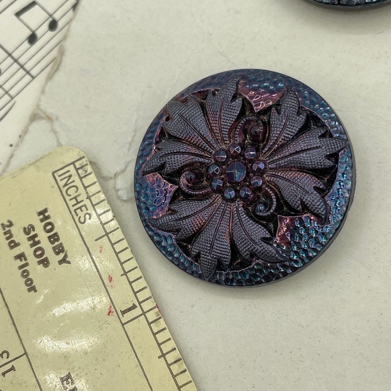 Fancy Glass Buttons - Etsy