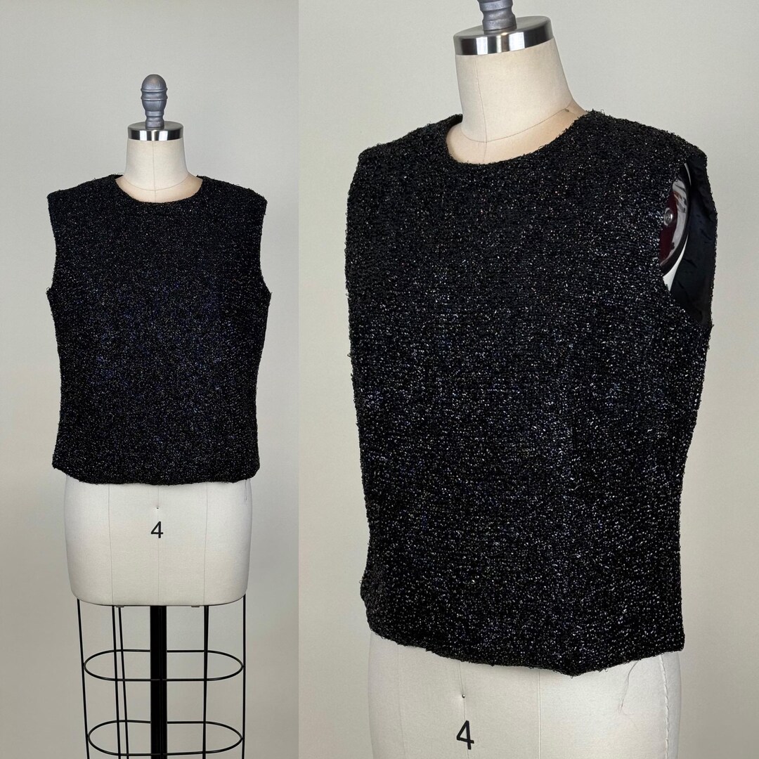 Vintage 1960s Sparkly Sleeveless Shell - Etsy
