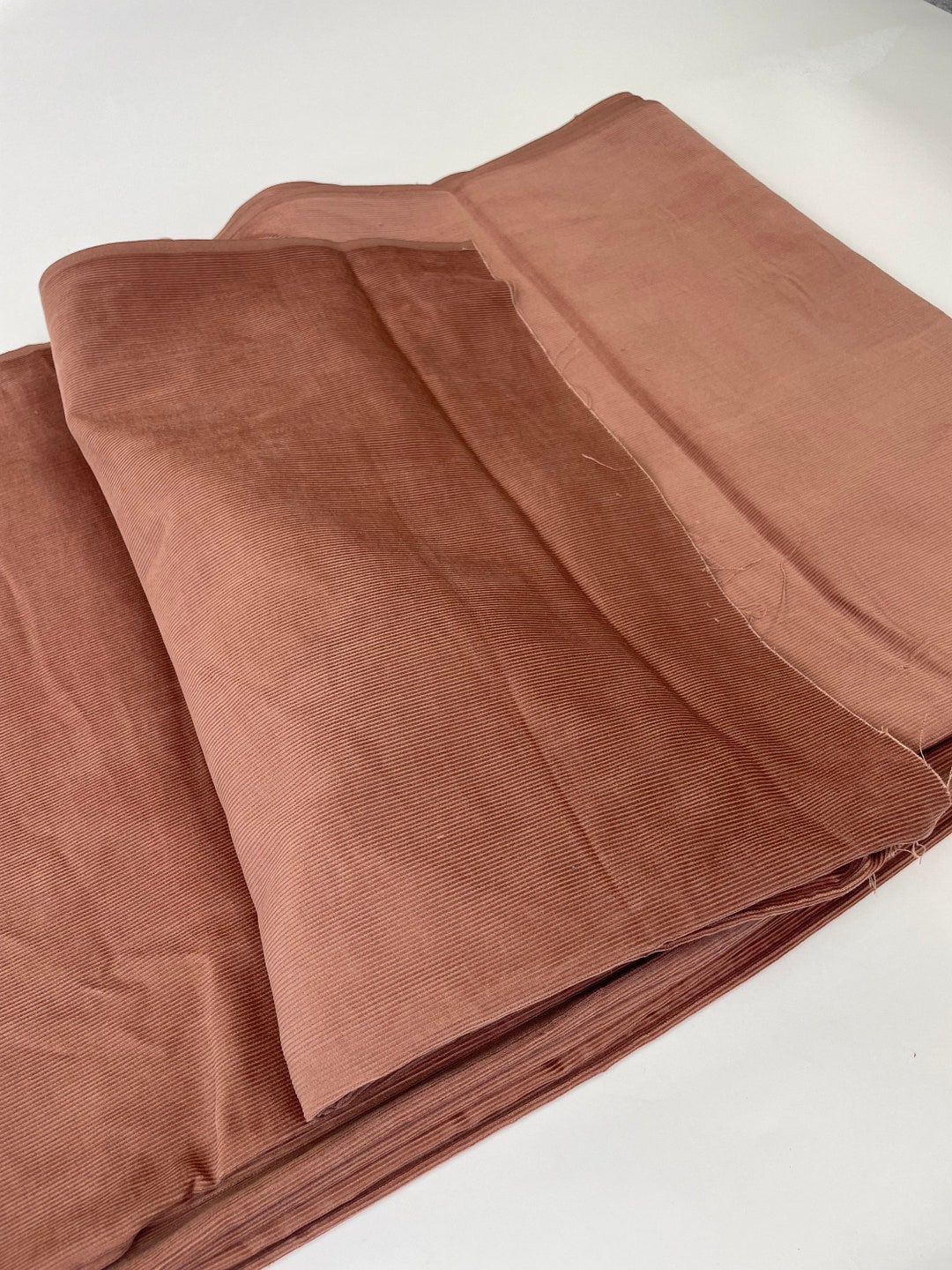 Vintage 1940s 1950s Cocoa Brown Small Pin 16 Wale Cotton Corduroy ...