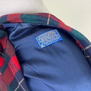 Vintage 1940s 1950s Pendleton Men's Kilgore Wool Plaid 49er Stadium Coat Jacket / Size Large ...