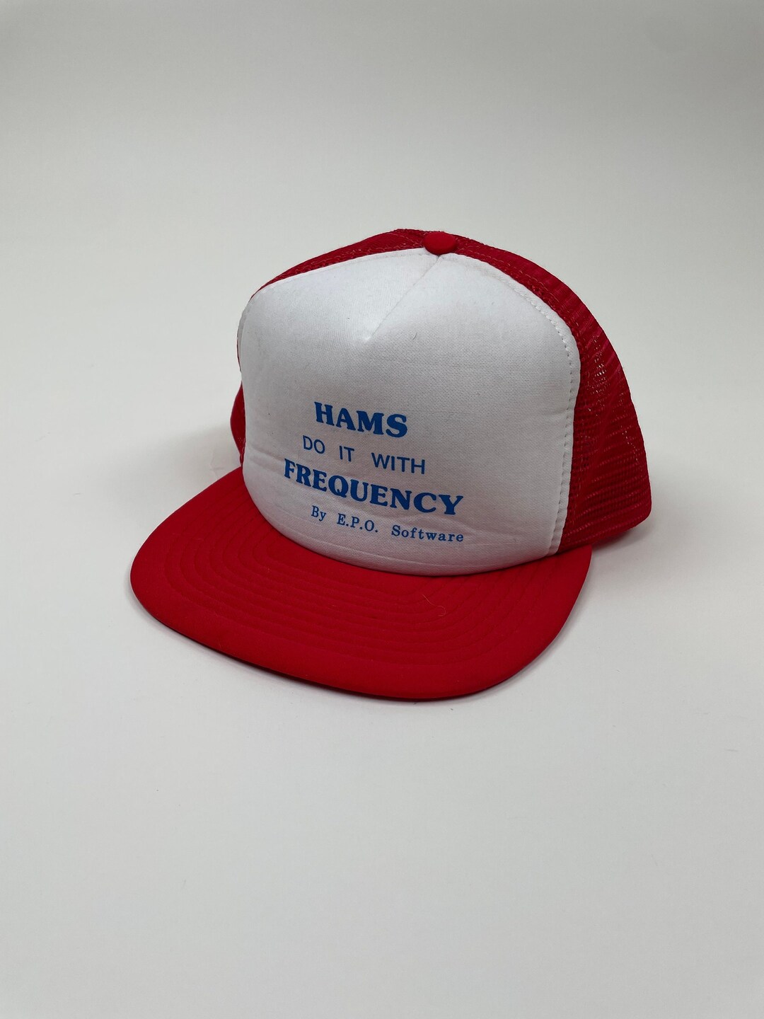 Vintage 1970s Hams Beer Ham Radio White Red Mesh Trucker - Etsy
