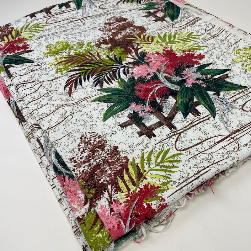 1950s Barkcloth - Etsy